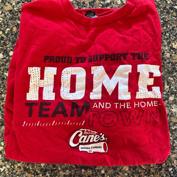 Tops | Raising Canes Crew Red Graphic Tshirt | Poshmark